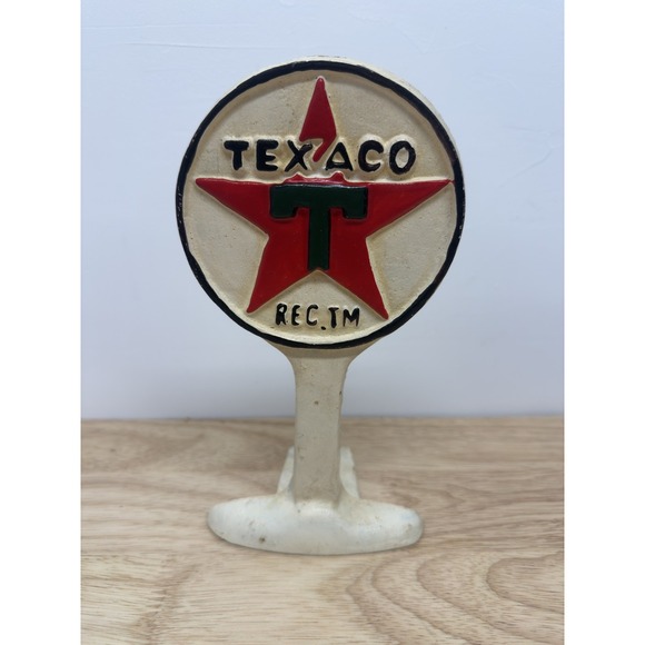 Wall Decor | Cast Iron Texaco Gas Station Sign Display Doorstop ...
